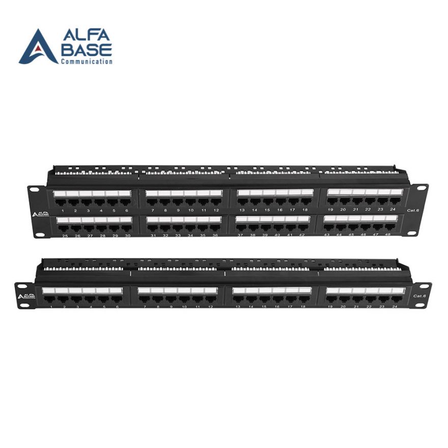 UTP Patch Panel - แผงกระจายสายแลน (UTP) แบบ Cat6 และ Cat5e