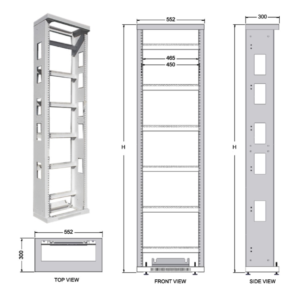 Telecom Open Rack (DDF Rack) - ALFABASE