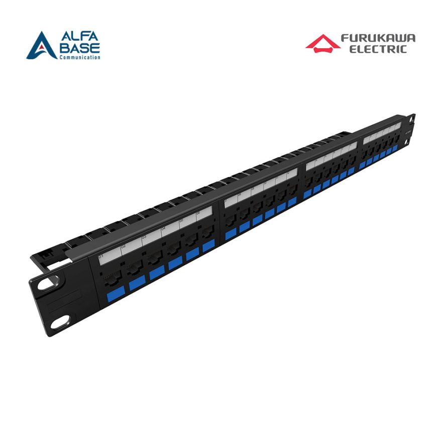 UTP MODULAR PATCH PANEL 24P WITH IDENTIFICATION ICONS (UNLOADED) - Alfa ...