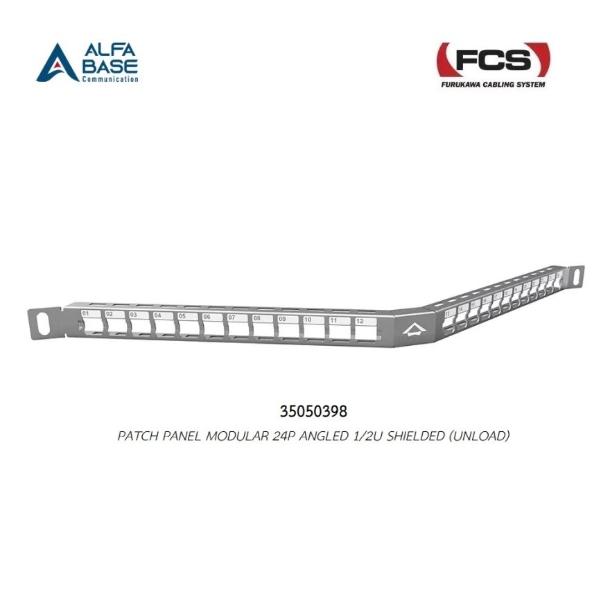 UTP Shielded Modular Patch Panel 24P with Identification Icons ...