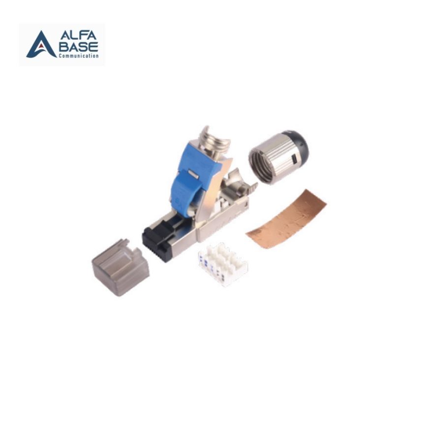 AL-1145S : Shield CAT6A RJ45 Modular Plug Field Terminated Tool Free ...